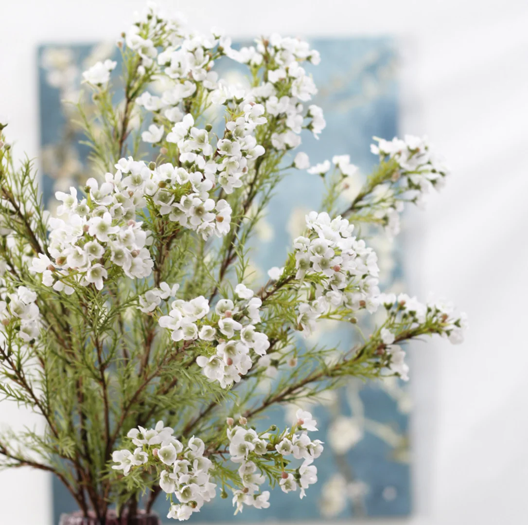 1 PCS Beautiful Artificial Silk flower Branch Home Wedding Table Room ...