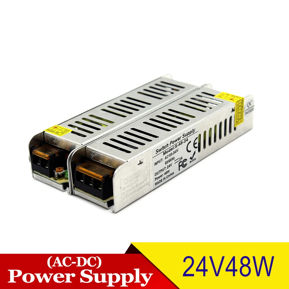 DC Power Supply 24V 48W 60W 72W 100W 120W 150W 180W 200W 240W 250W 300W 350W 360W Transformer ...
