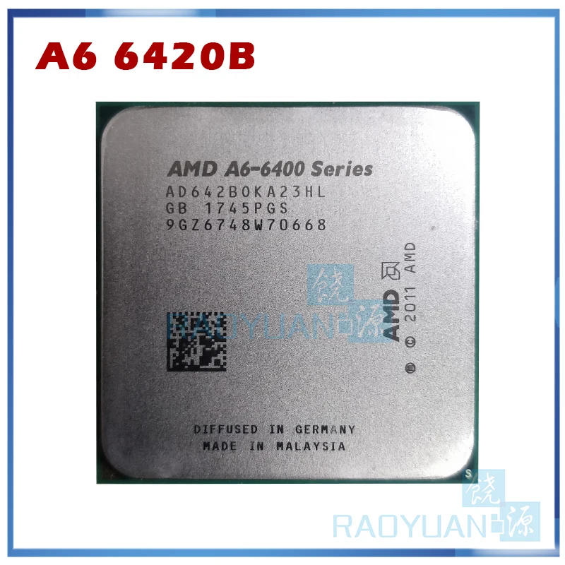 AMD A6 Series A6 6420B A6 6400 시리즈 4.0Ghz 65W 듀얼 코어 CPU 프로세서 ...