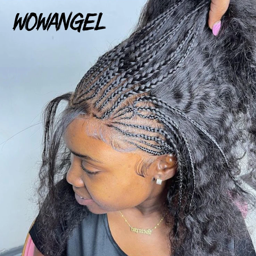 WOWANGEL Skinlike Real HD Lace 360 Full Frontal Wig Curly Pre Plucked