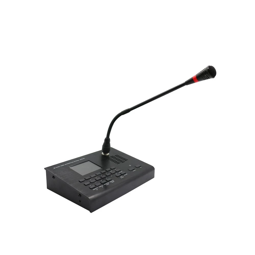 Public Address Sip Network Paging Microphone With Intercom,can Control ...