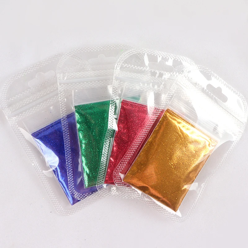 4 Bags Shiny Acrylic Powder Nail Art Decorations Christmas Nail Designs ...