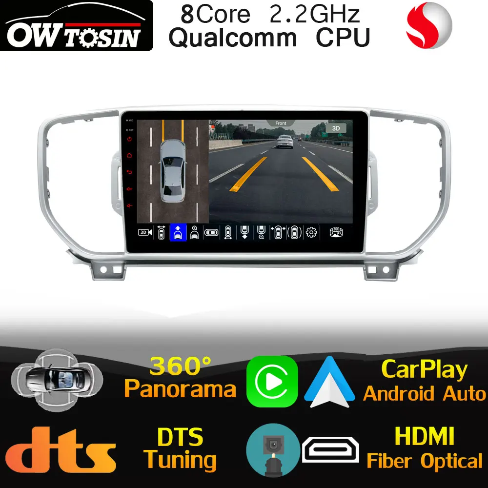 9 "IPS Qualcomm 8Core para Kia Sportage 4 QL 2016 2018 coche Multimedia ...