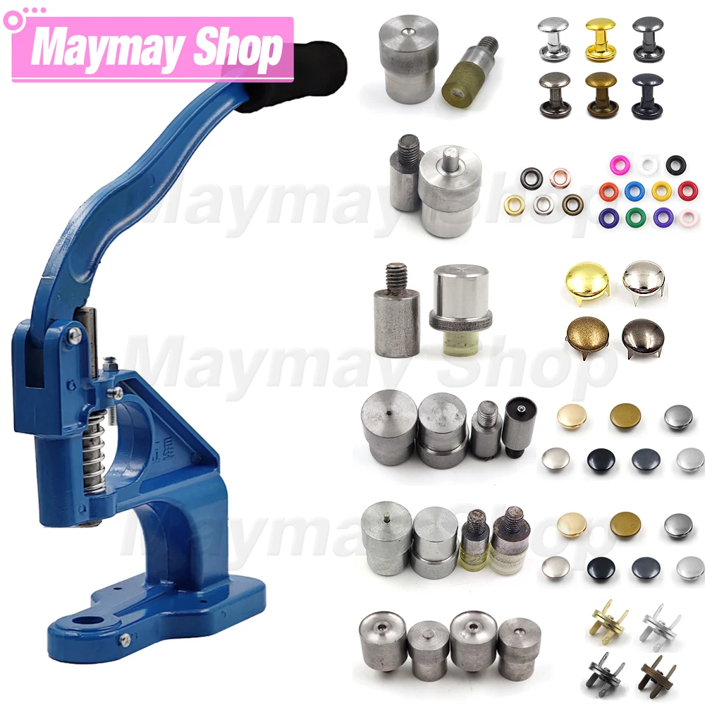 Hand-Press-Machine-With-Installation-Press-Dies-Mold-Set-Kits-Eyelet ...