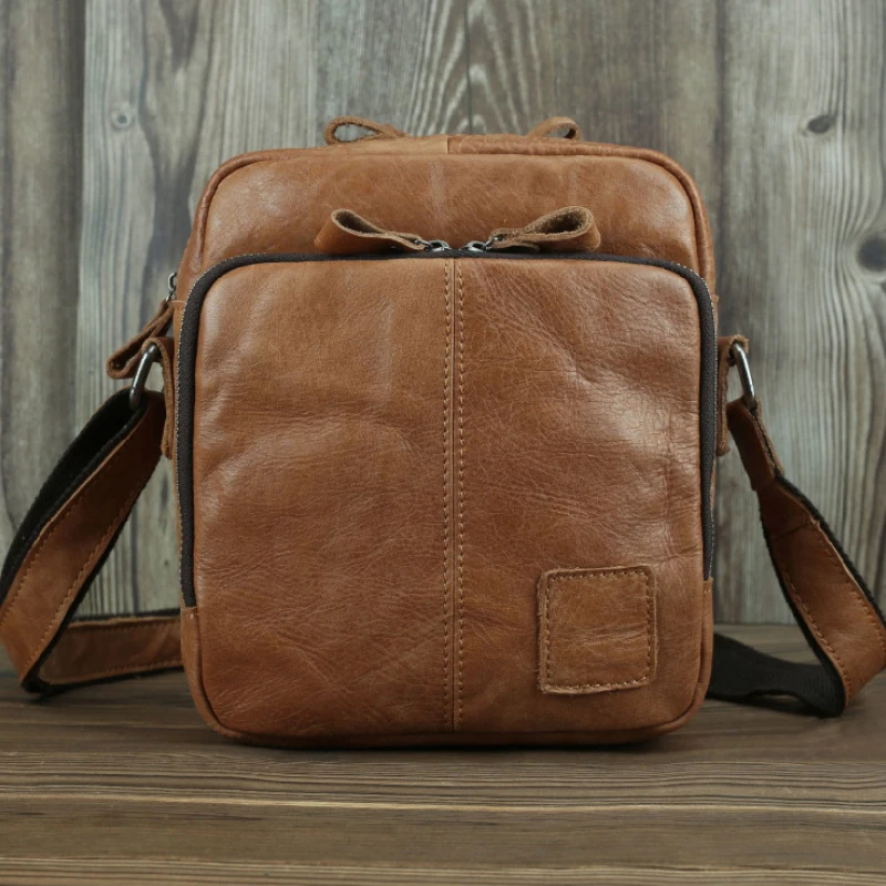 Casual Men's Bags Leather Small Shoulder Bag For Men Male Crossbody ...