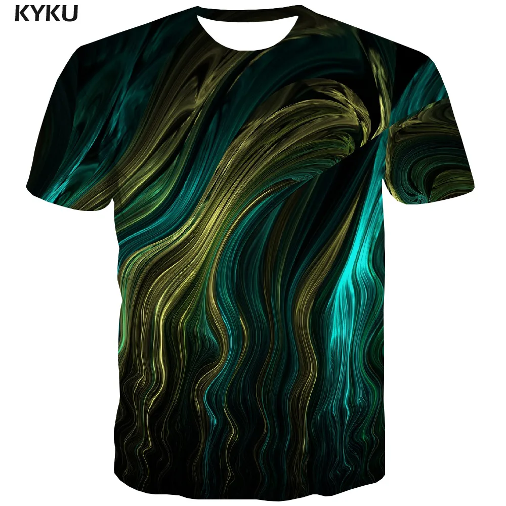 Brand Colorful T shirt Men Abstract Anime Clothes Psychedelic T shirts ...
