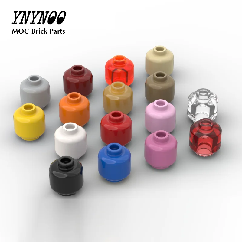 100pcs/lot Bulk 3626 Minifig Head Plain Building Blocks Bricks Spare ...