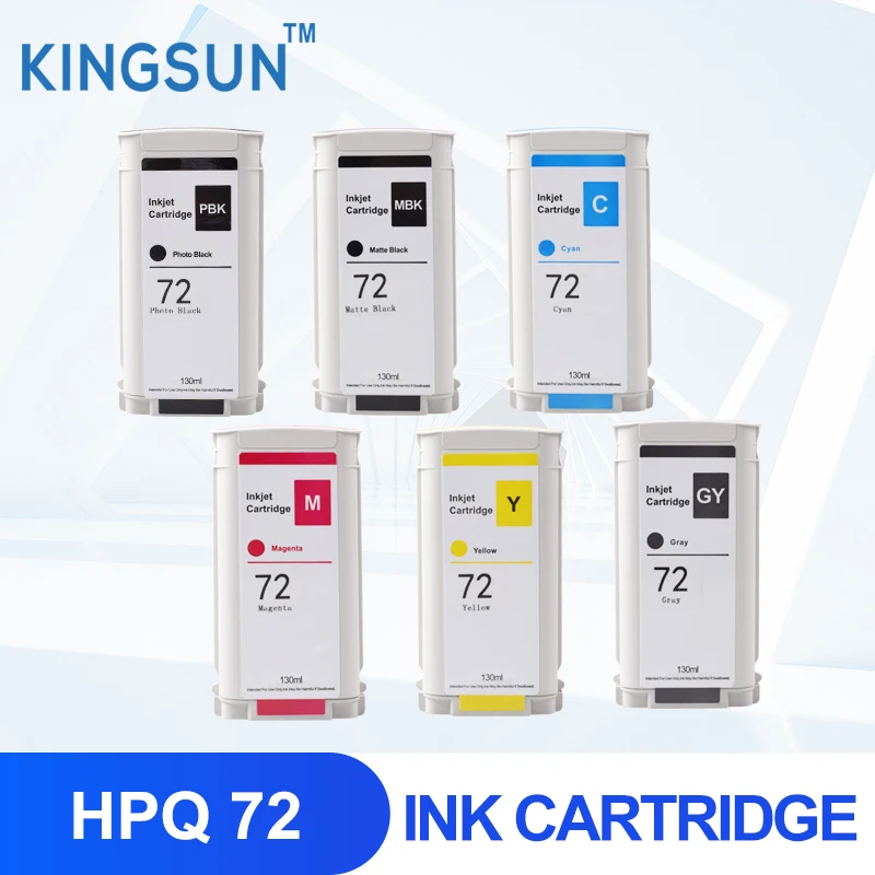 Hpq 72 Compatible Ink Cartridge For Hp T610 T620 T770 T790 T1100 T1120 ...