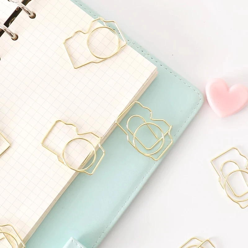 Alltu 5Db Nagy Fém Kamera Papír Klip Üreges Jegyzet Levél Iroda ...