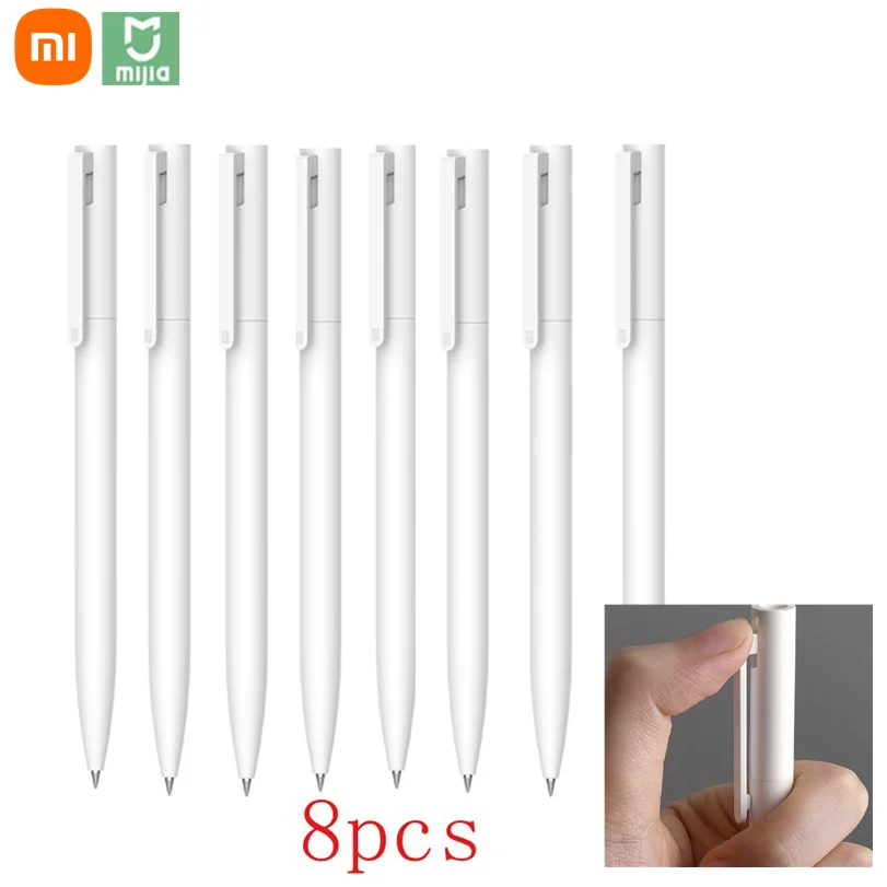 100% Original Xiaomi Mijia Gel Pen Mi 0.5mm Signing Pen Premec Smooth ...