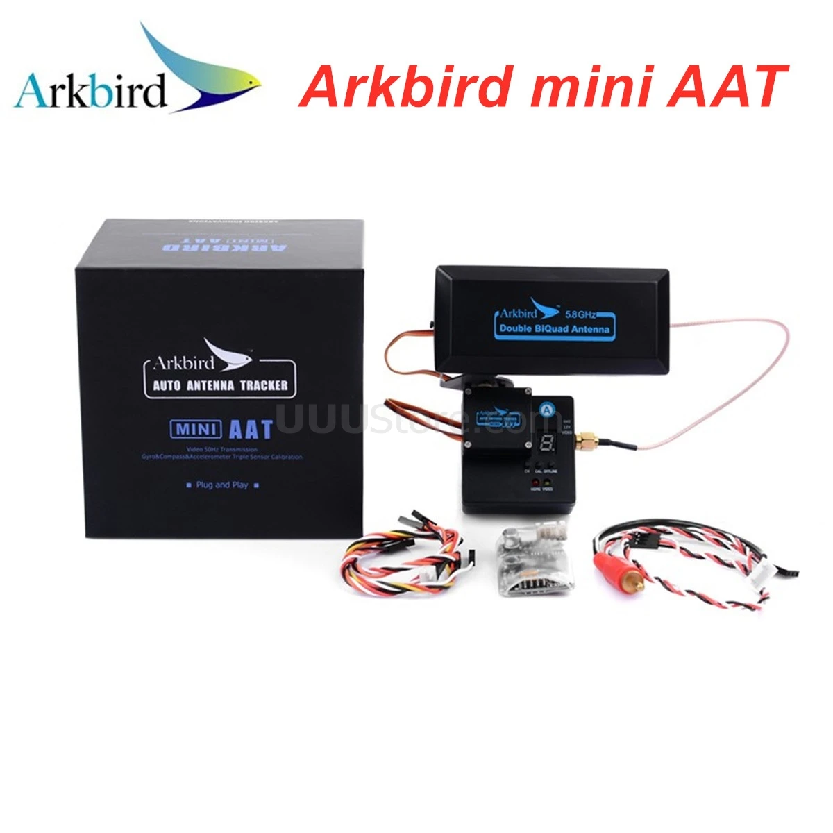 Arkbird Mini AAT Auto Antenna Tracker Gimbal FPV 5.8G Long Range System ...