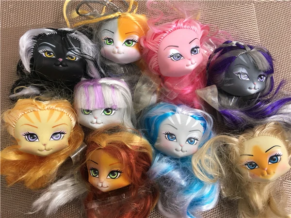 Original Catwalk Doll Heads Doll Toy Head Girl Dressing Diy Toy Parts ...