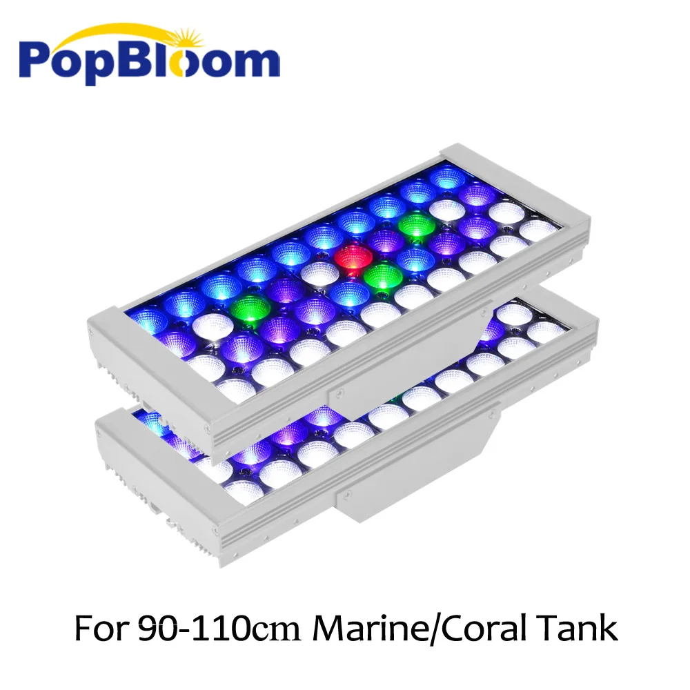 PopBloom Led Aquarium Light for 90 120cm Marine Coral Fish Tank ...