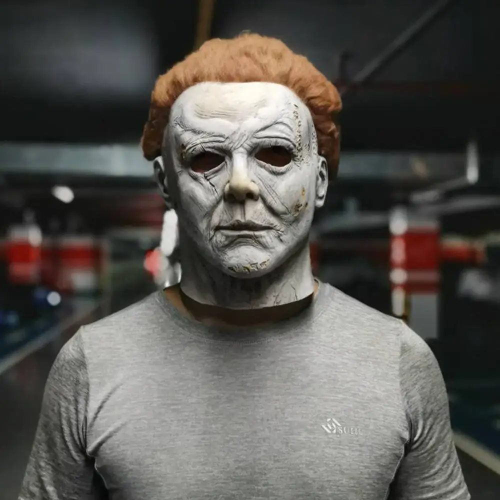 Horror Michael Myers Scary Killer Full Face Helmet Cosplay Mask ...