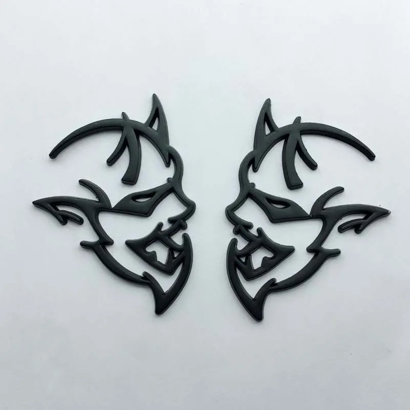 2pcs SRT HELLCAT Hell Cat logo For 2015 2016 2017 Dodge Challenger ...