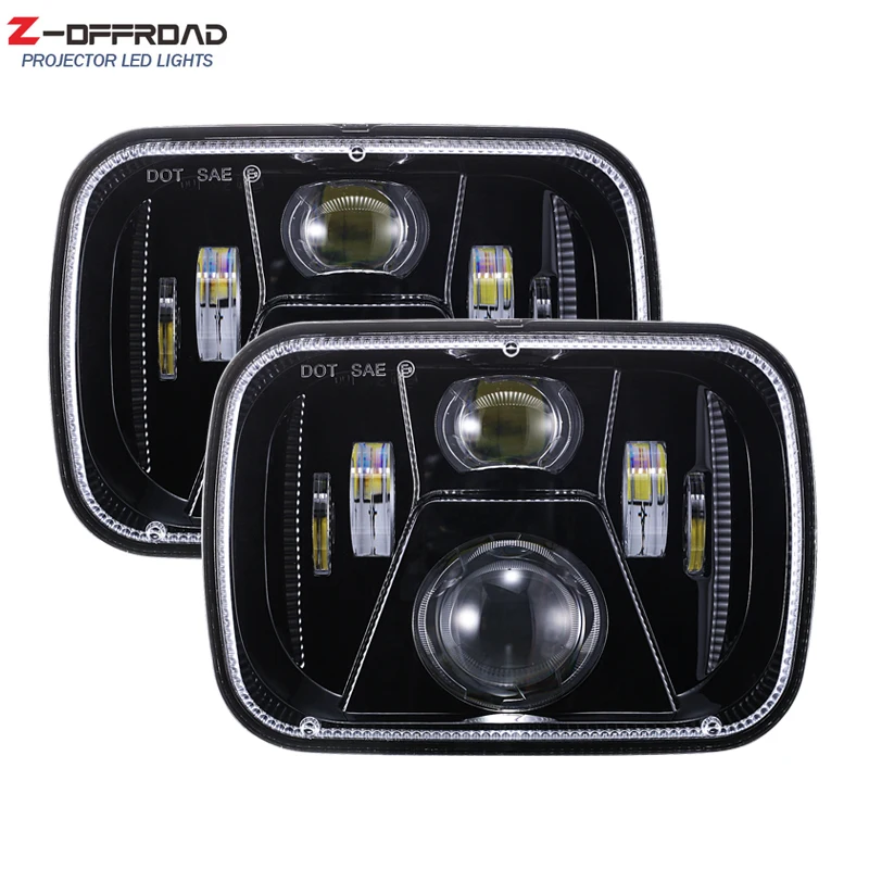DOT SAE Emark approved light for GMC 5x7 Inch LED Square Headlight for ...