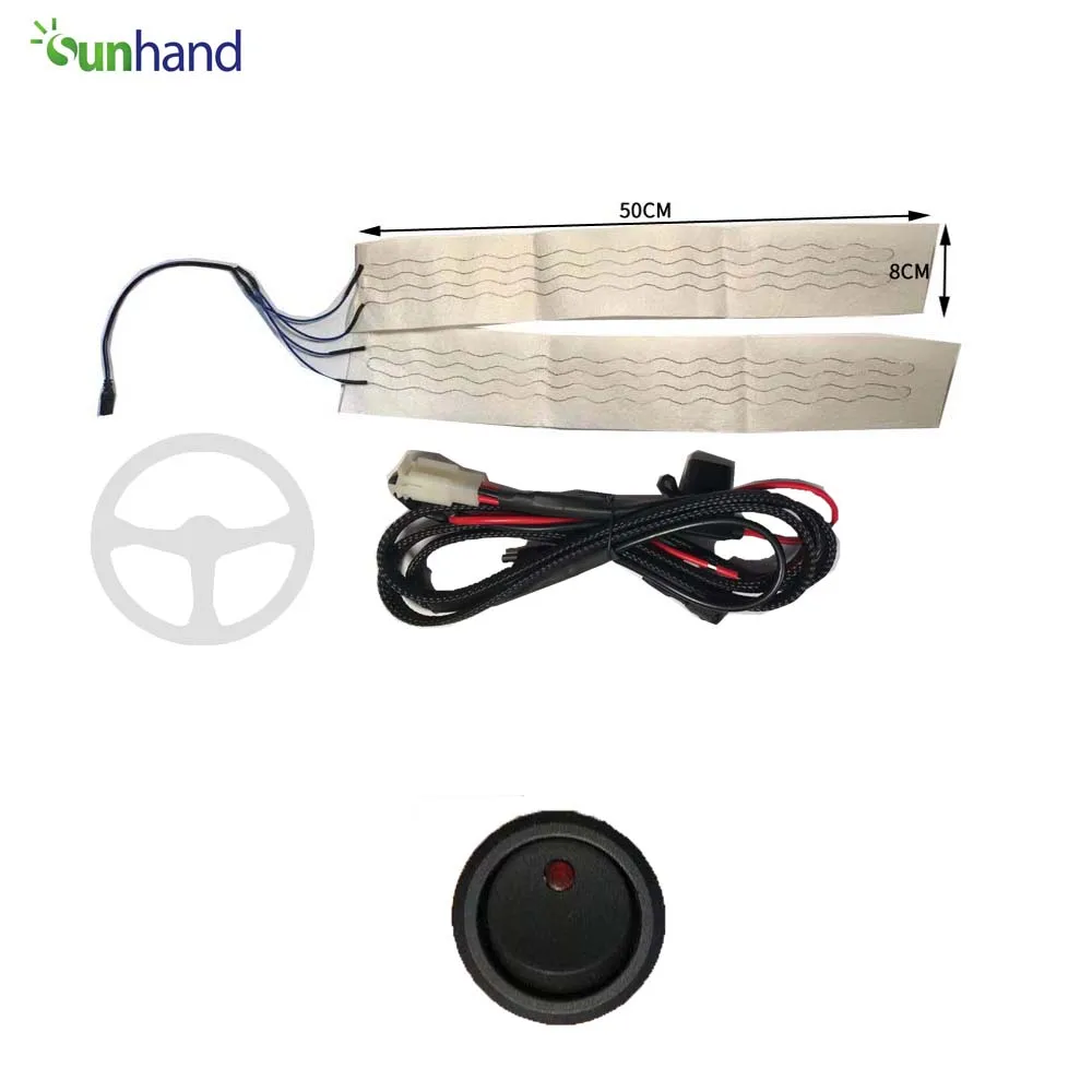 12V-heated-steering-wheel-kit-with-round-switch-heated-steering-wheel ...