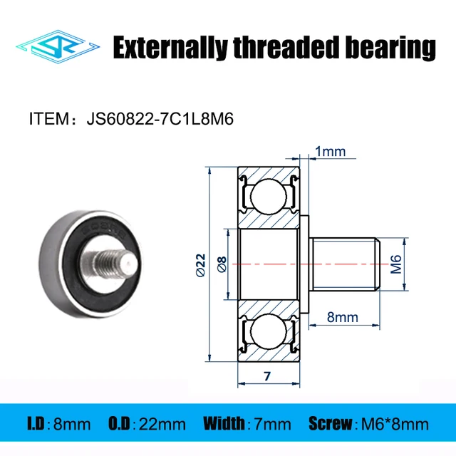 The manufacturer provide 683 626 608 6000 6202 6203 6204external thread ...