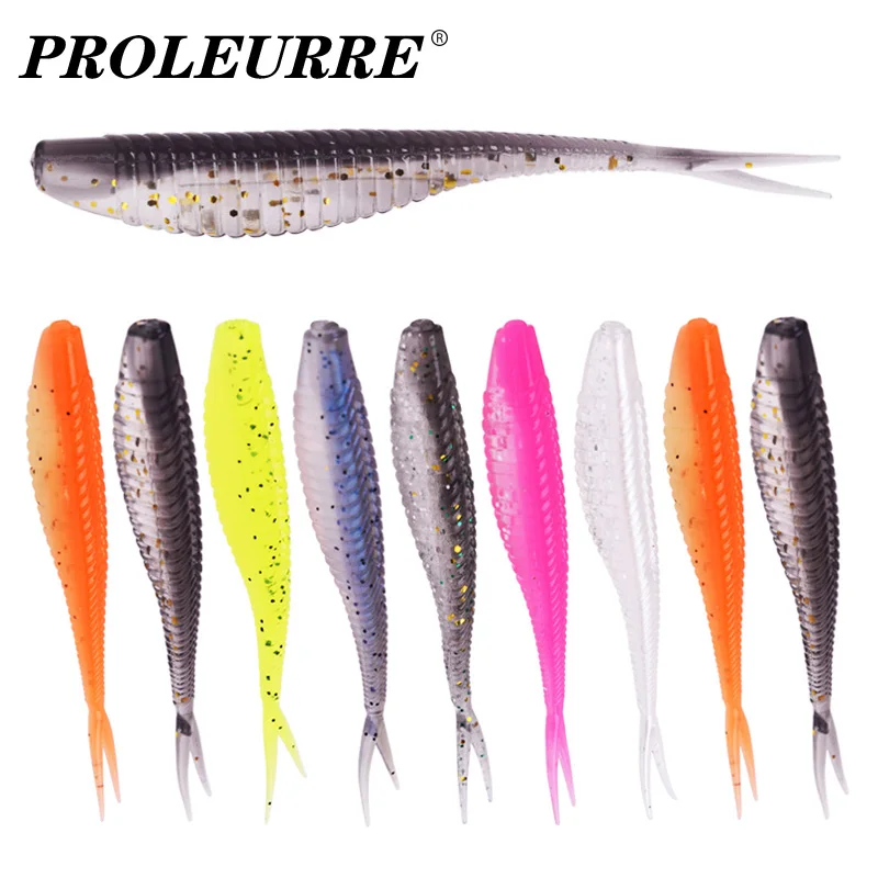 5PCS-or-10PCS-Fork-Tail-Worms-Soft-Lure-Silicone-Bait-Pva-Jig-Wobblers ...