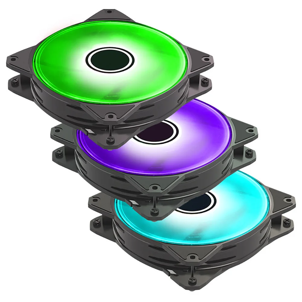 Cooling-Fan-12cm-12V-RGB-4Pin-Desktop-Computer-Case-Temperature-Control ...