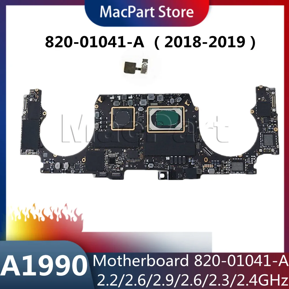 Laptop Original A1990 Motherboard With Touch ID 2.2/2.6/2.9Ghz 820 ...