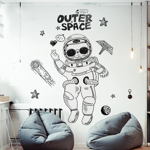 Astronaut Wall Stickers Large