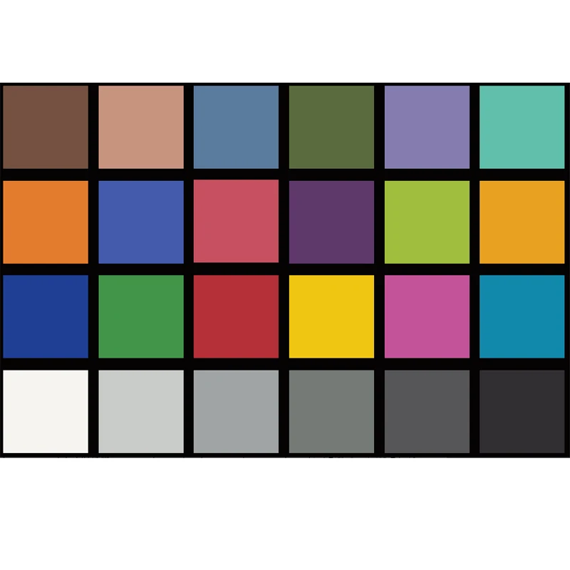 360*280mm 투과형 24 Colorchecker 프레임 장착 D280 사양 4:3 테스트 차트 사용자 정의 색상 검사기 ...