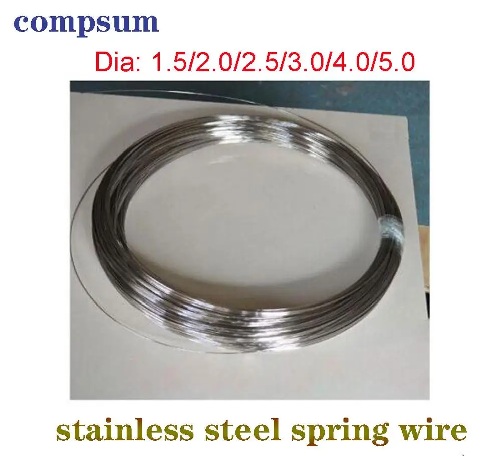 Stainless Steel Spring Wire For Fishing Hooks Make Jewelry DIY 0.2mm 0 ...