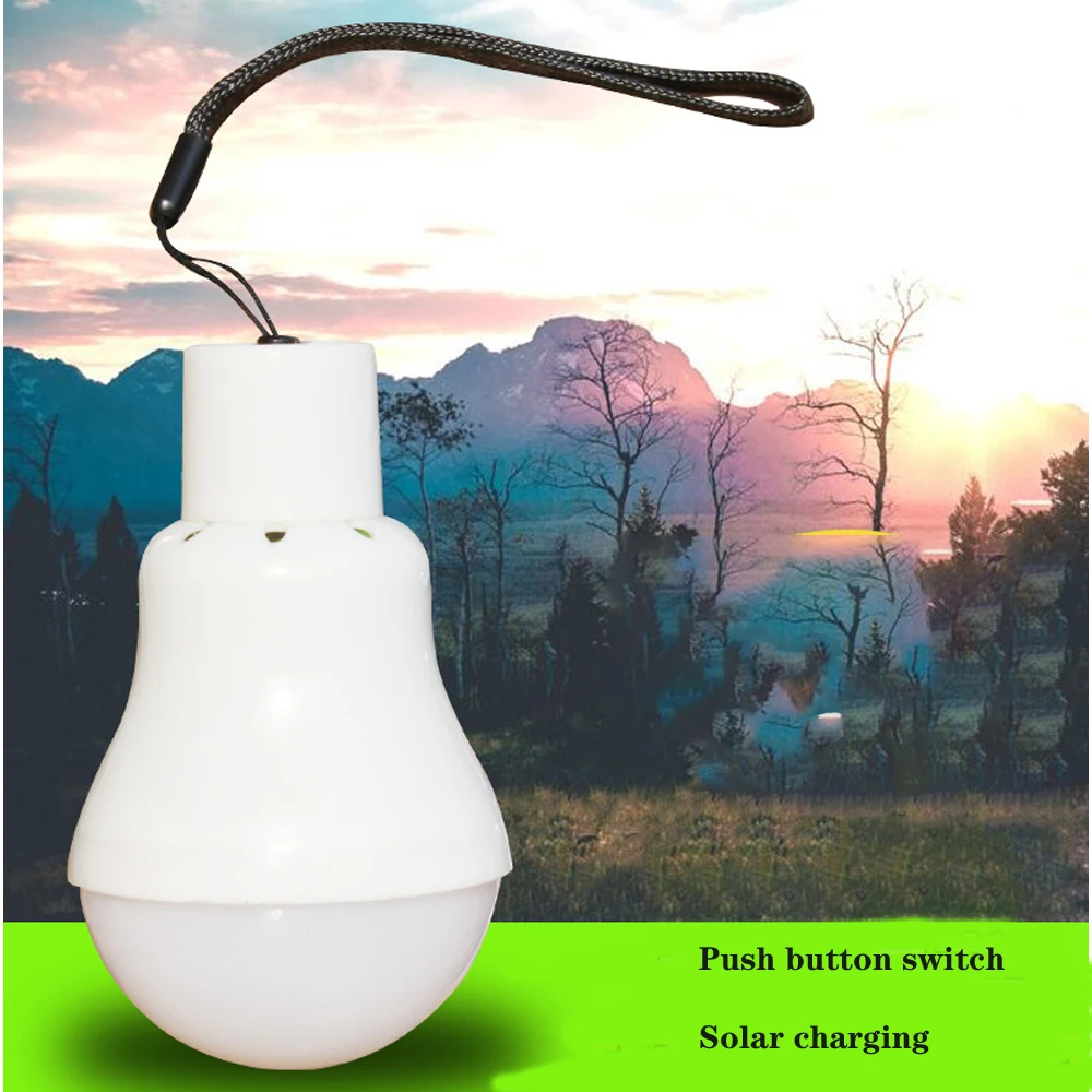 Solar LED Emergency Bulb Night Market Outdoor Beach Bulb Floor Solar ...