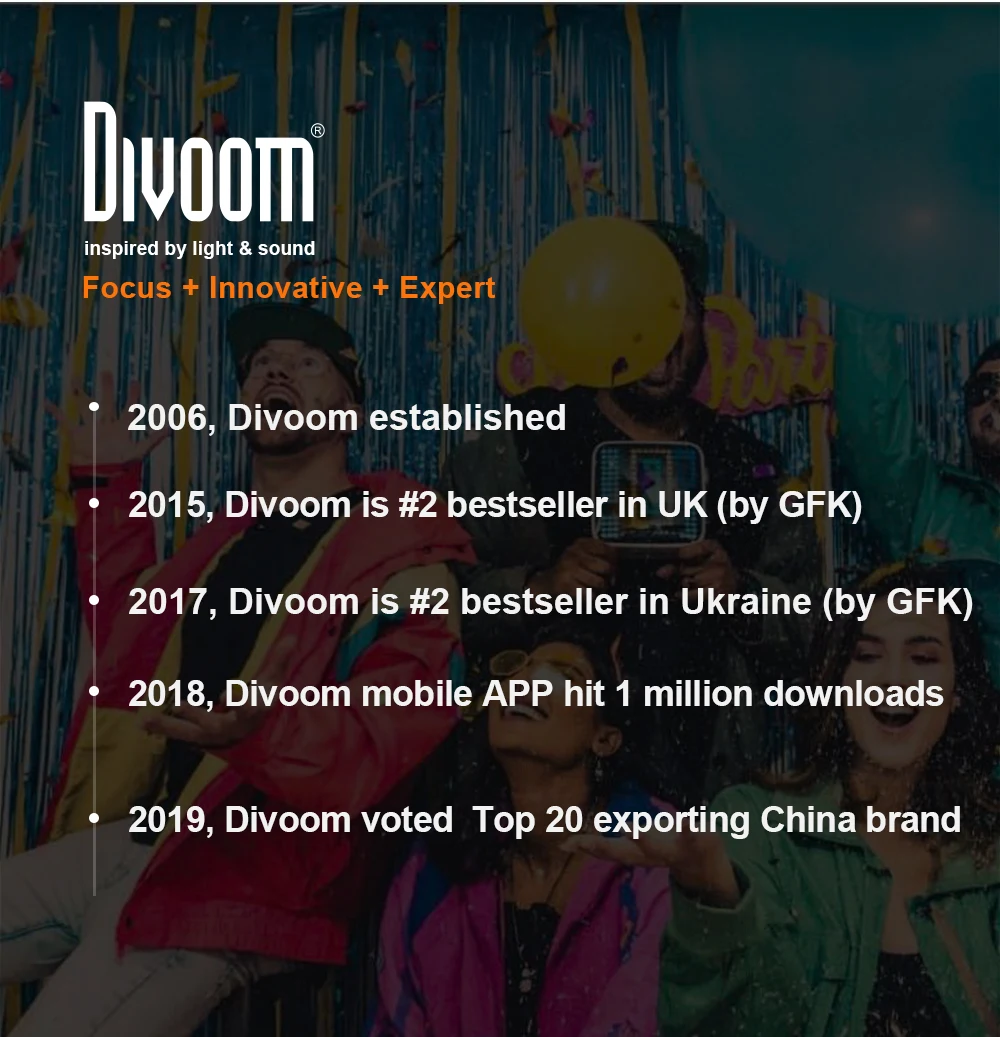 Divoom Voombox Pro Portable Bluetooth Wireless Speaker 40w Super Bass ...