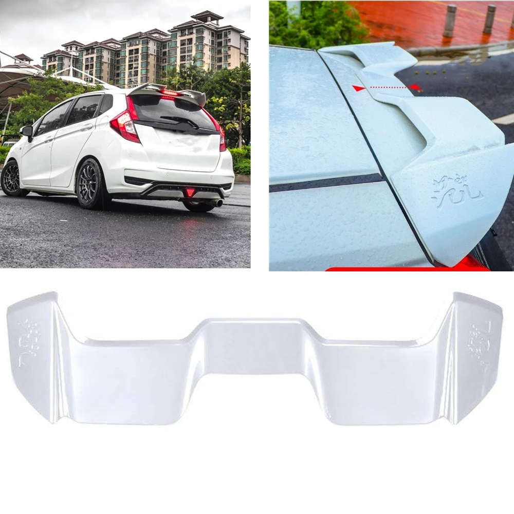 YOFER-Rear-Spoiler-Roof-Wing-For-Honda-Fit-GK5-Jazz-Hatchback-2015-2019 ...