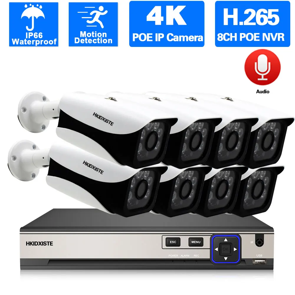 CCTV-Camera-Security-System-Kit-4K-8CH-NVR-Outdoor-Waterproof-POE-IP ...
