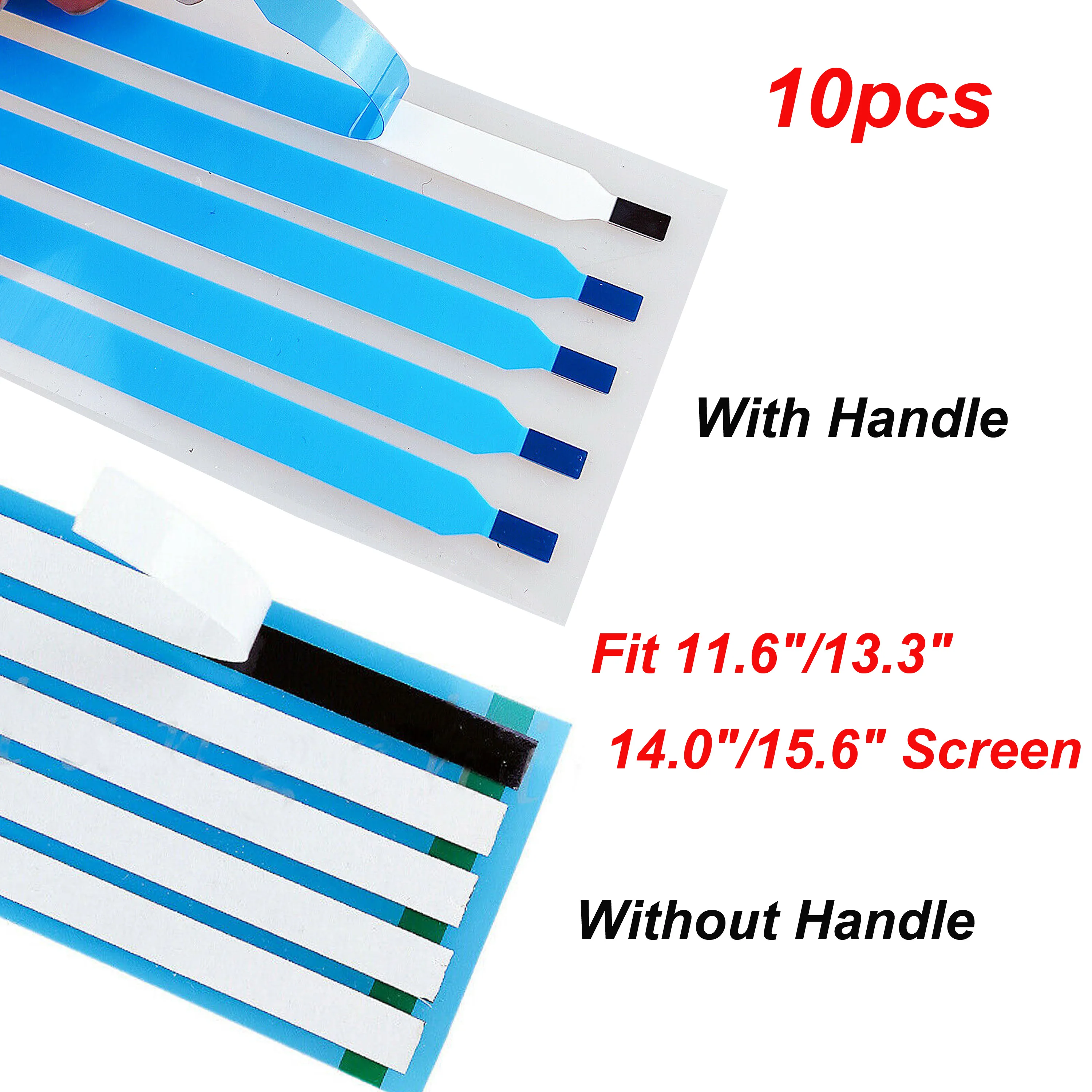 10pcs New Pull Tabs Stretch Release Adhesive Strips for LCD Screen with ...