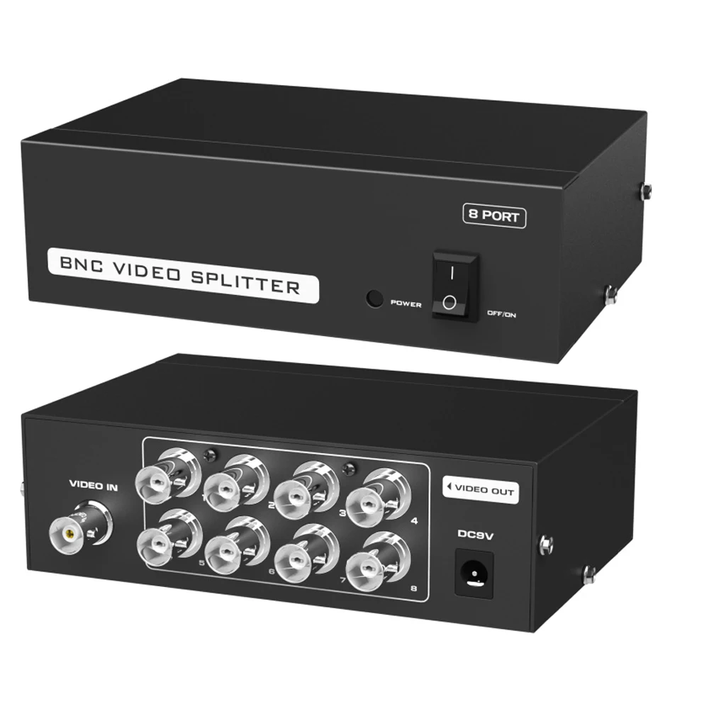 4 Port Aktif BNC Video Splitter Converter CCTV DVR Video Komposit BNC ...