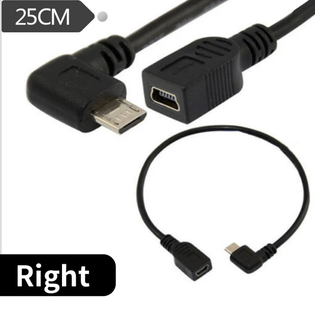 USB 2.0 Mini 5pin A Female to Micro 5pin B Male Adapter Converter Cable ...