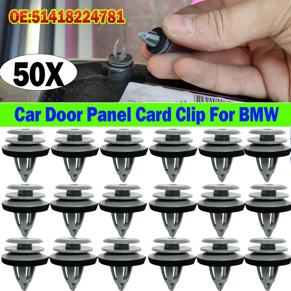 50X Door Panel Card Trim Cover Fixing Clip For BMW E88 F45 E36 E46 E90 ...