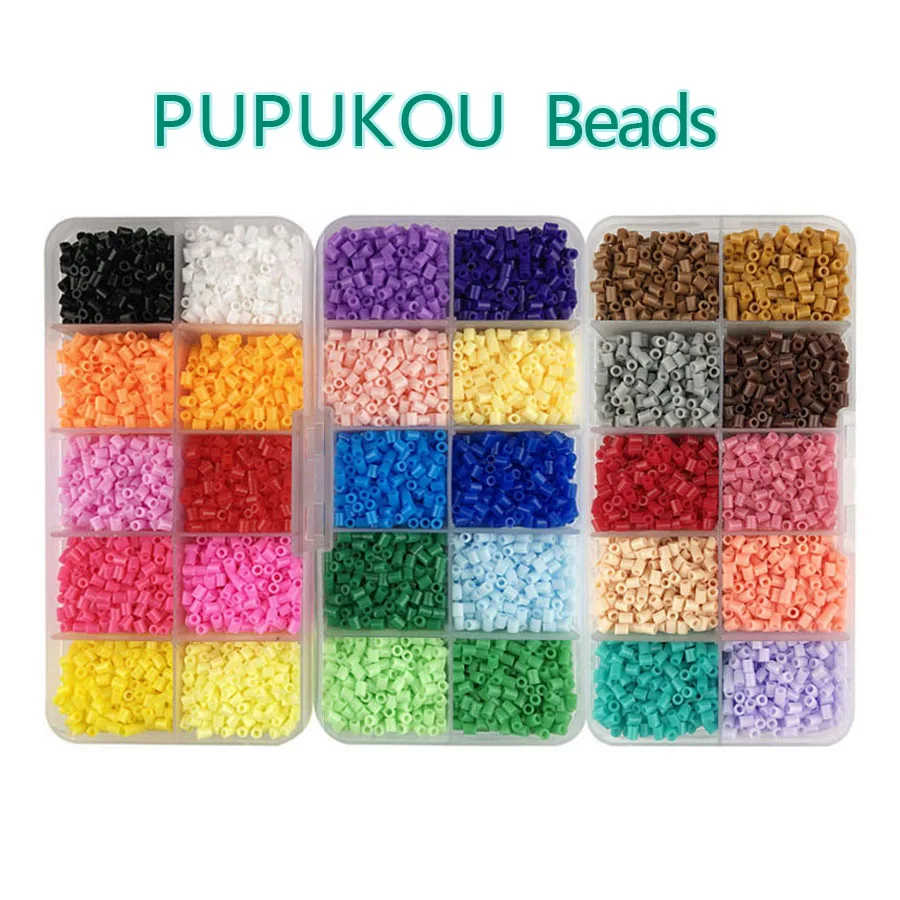 2-6-mm-20-80colors-Mini-Hama-Beads-PUPUKOU-Perler-Iron-Education-Fuse ...