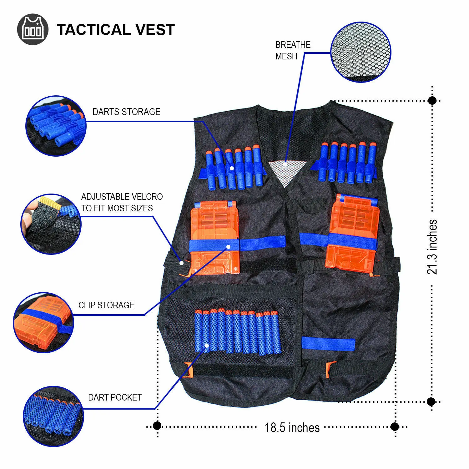 Nerf Velcro Vest