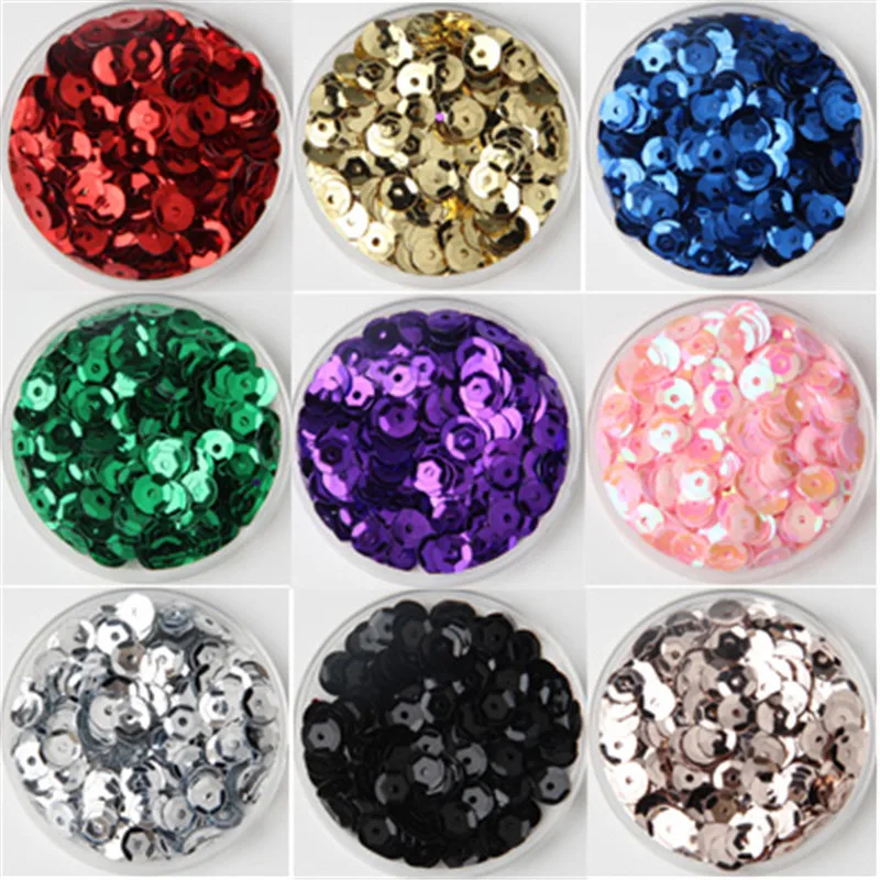 Mix Color Cup Sequin 4mm 5mm 6mm Flat Round Loose Sequins for Crafts ...