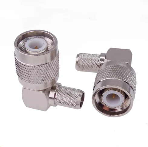 TNC Male Plug Right Angle Crimp for RG58 RG142 /RG6 LMR300 5D-FB/RG8 ...