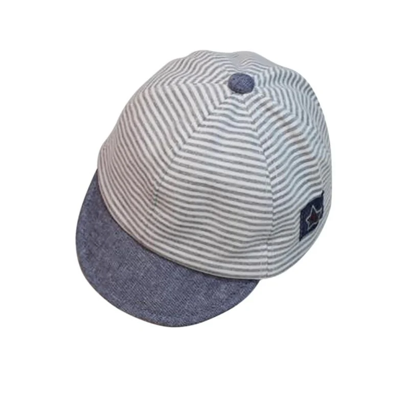 Модная Милая Детская полосатая шляпа из хлопка, шляпа для мальчика ...
