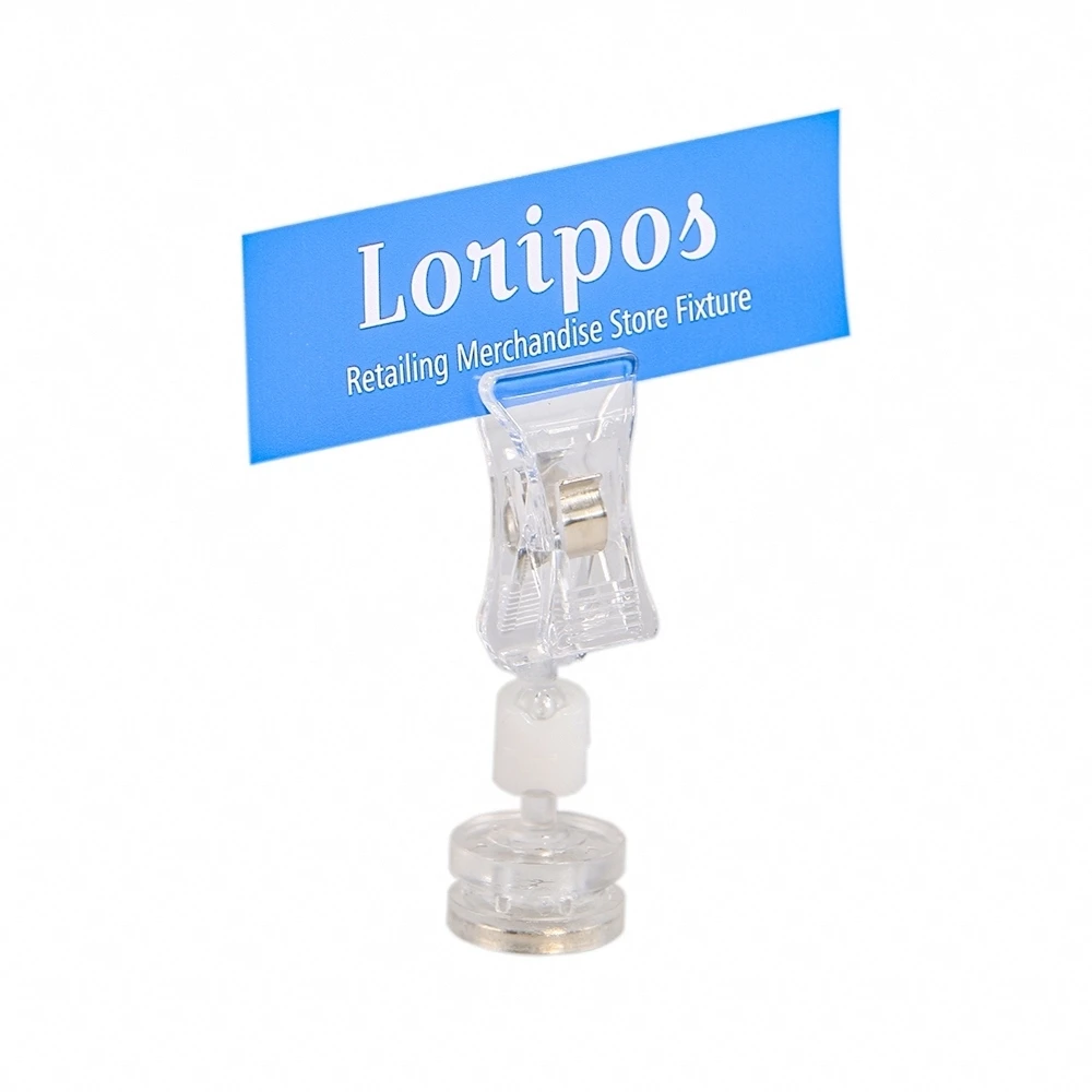 Pop-Plastic-Advertising-Clips-Magnetic-Label-Holder-Shelf-Mounted-Sign ...