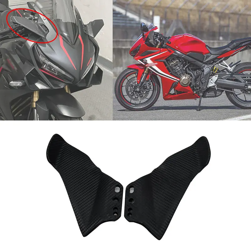 CBR 600RR CBR650R Motorcycle Side Winglet Kit Spoiler Fairing Rear View ...