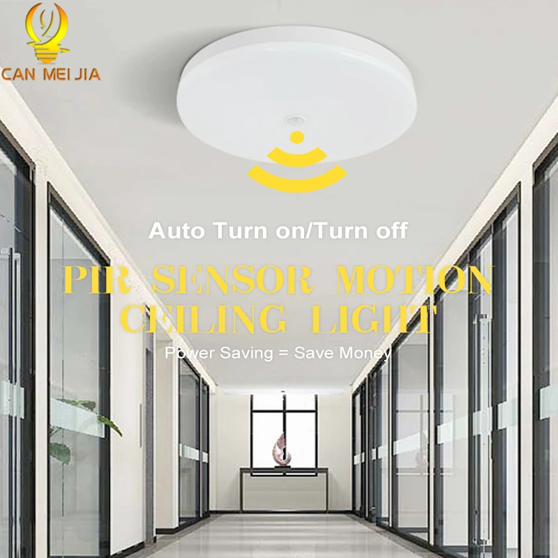 Led Ceiling Lights Pir Motion Sensor Light 15w 20w 30w 40w 220v 110v ...