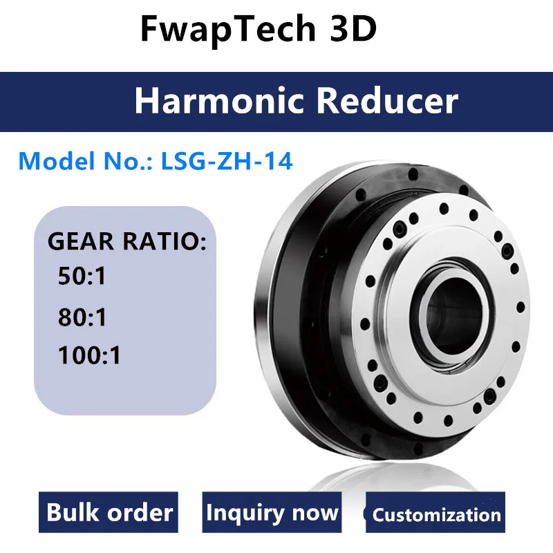Lsg Series Harmonic Reducer Lsg-zh-14 14mm Shaft For Robot Joint With ...