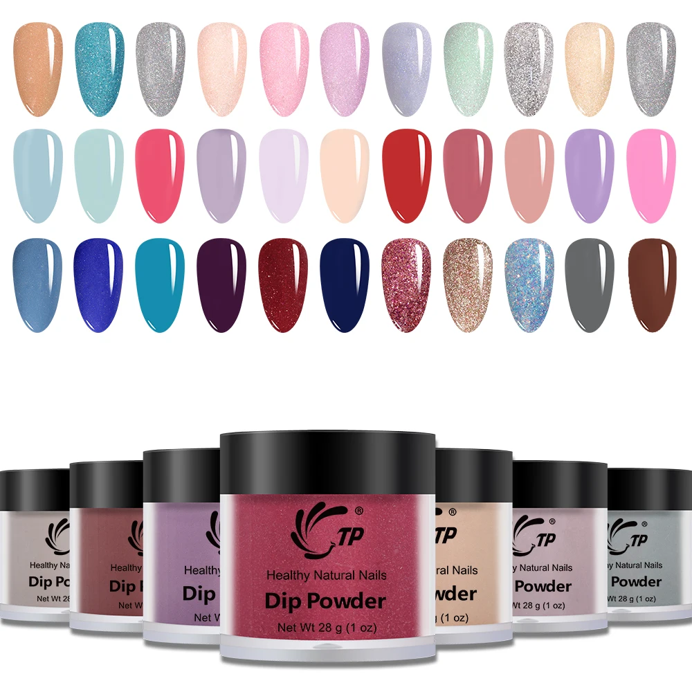 Popular 28g Colors Super Fine Dipping Nail Powder Matte Effect Glitter ...