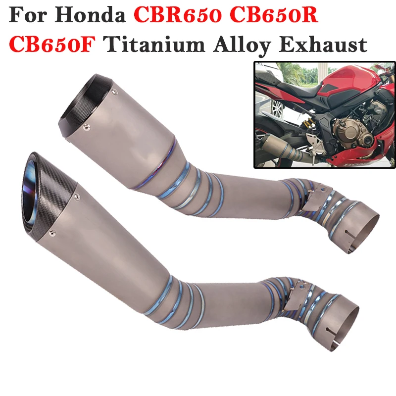 Titanium-Alloy-Slip-On-For-Honda-CBR-650-CB650R-CB650F-CBR650 ...