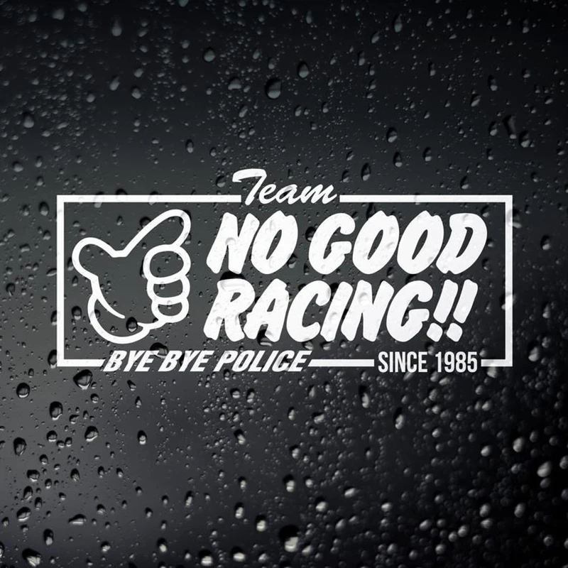Black-White-Team-No-Good-Racing-JDM-Japanese-Car-Sticker-Small-Big-Size ...