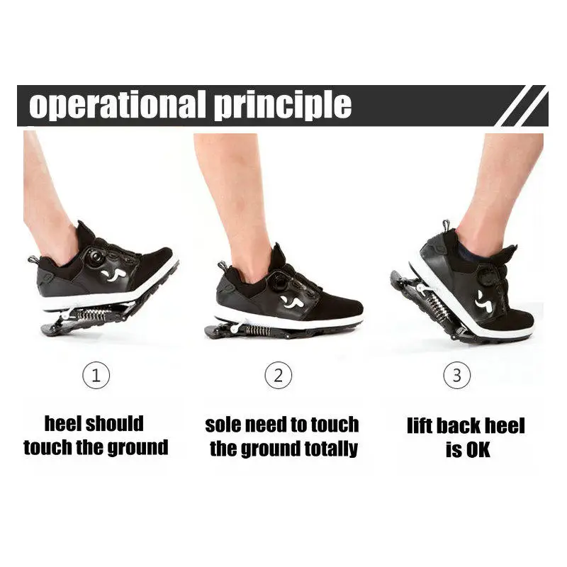 Sale Mechanical running shoes Bouncing Spring shock absorption running ...