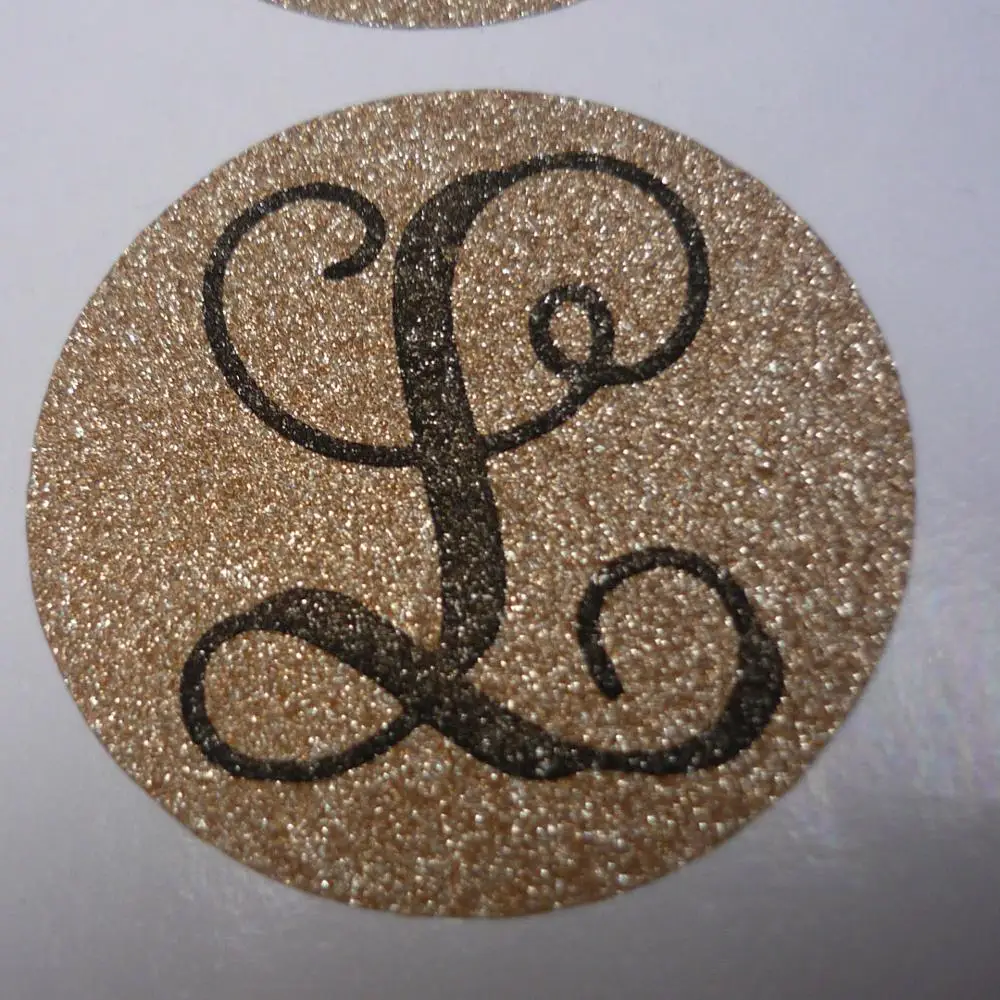 The Letter L In Glitter